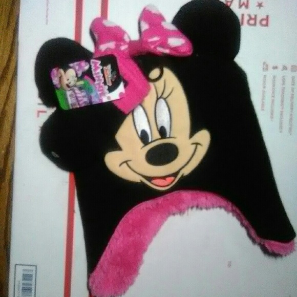 Disney | Accessories | Disney Minnie Mouse Hat Mittens Set | Poshmark